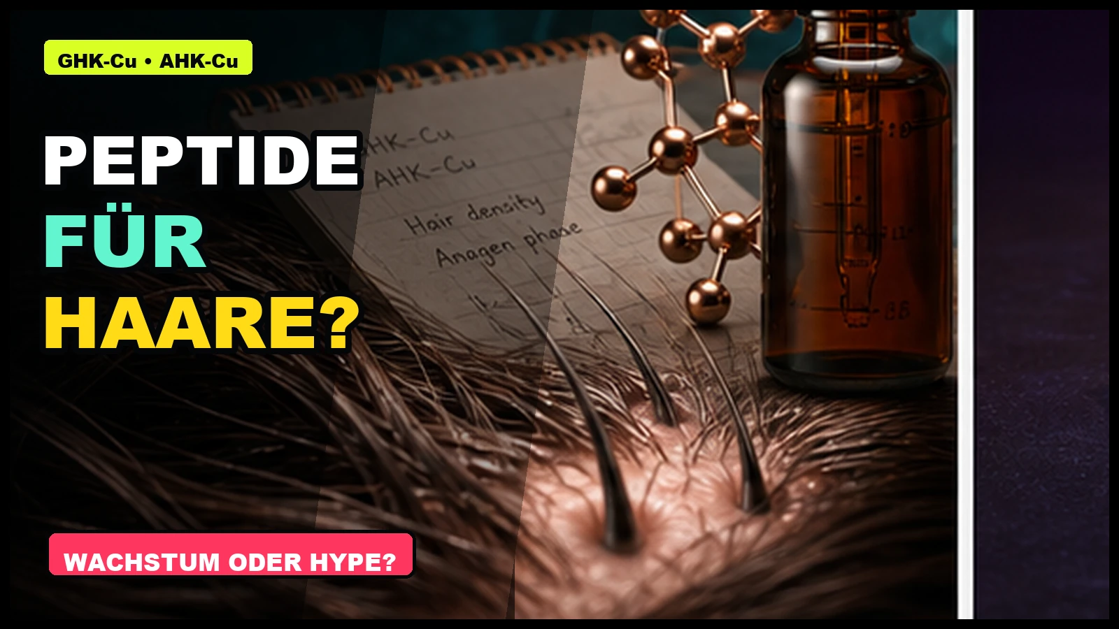 Peptide für Haare: GHK-Cu & Haarwachstum
